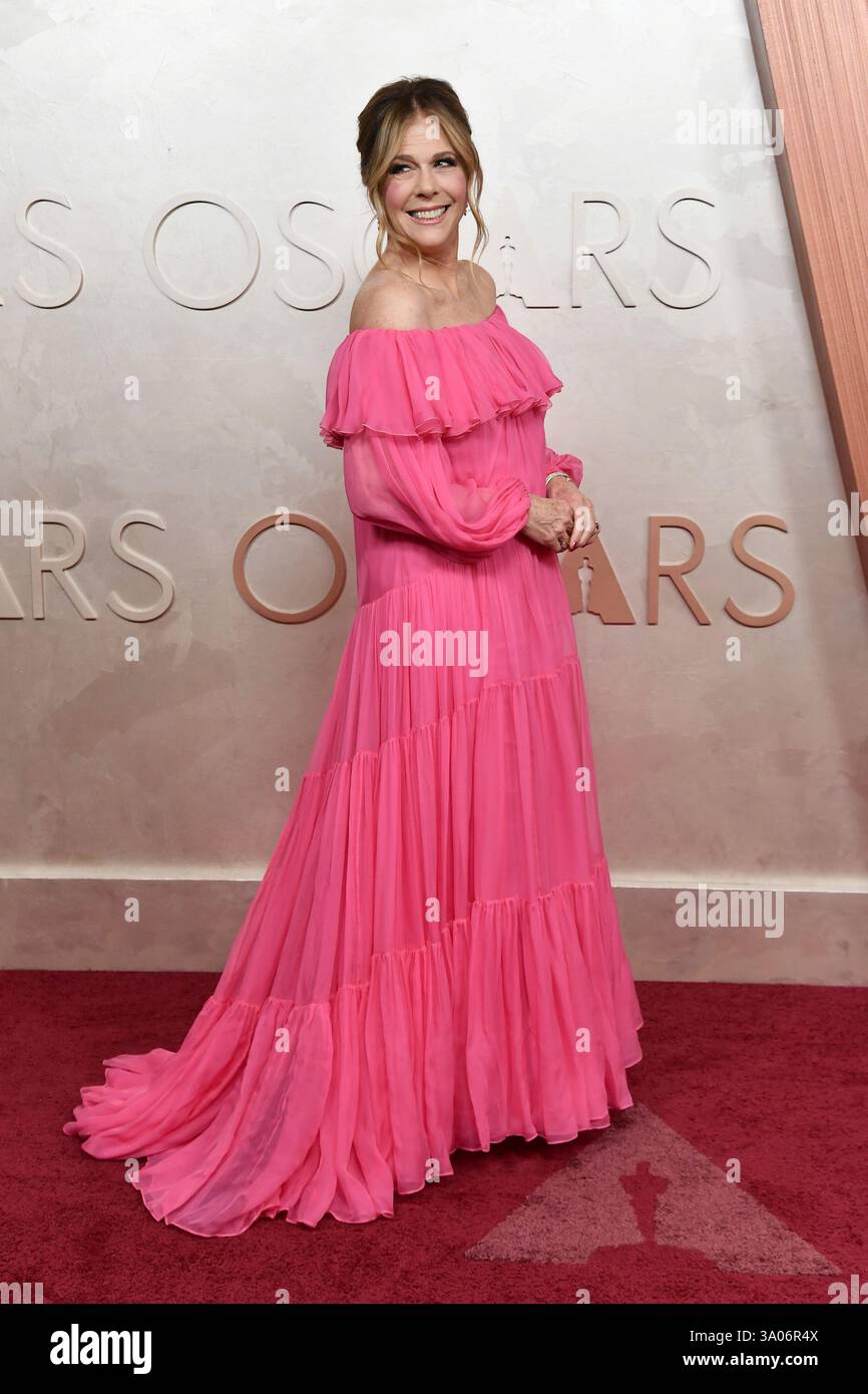 Rita Wilson arrives at the Oscars on Sunday, March 2, 2025, at the ...