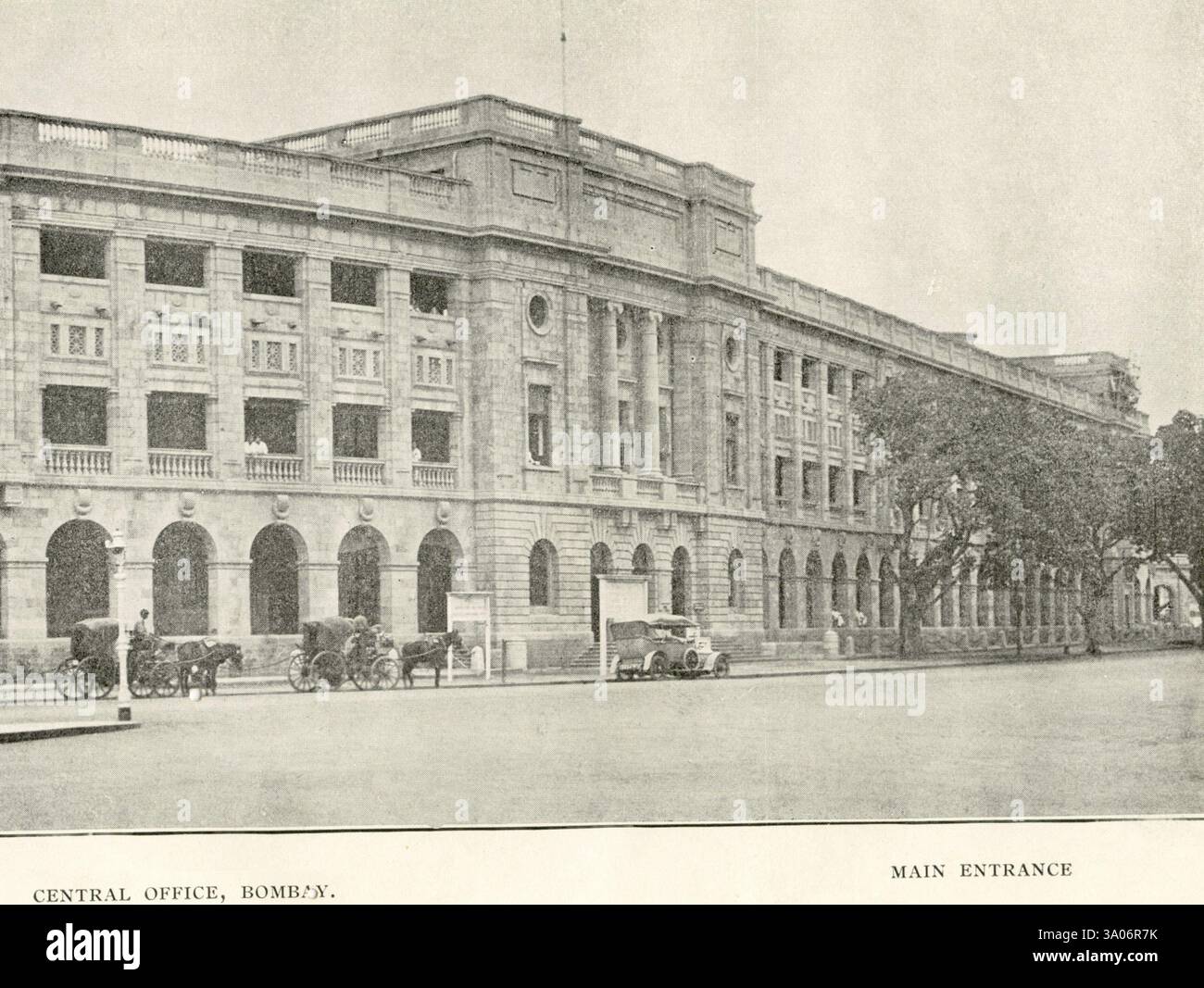 Central office Bombay, main entrance, Bombay now Mumbai, Maharashtra ...