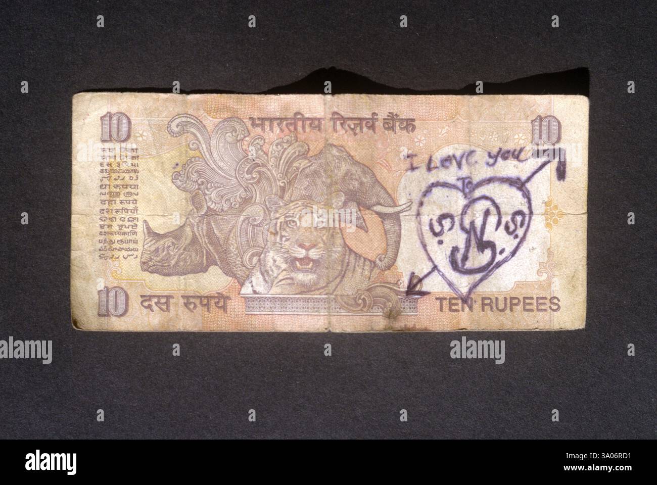 Ten rupees note hi-res stock photography and images - Alamy