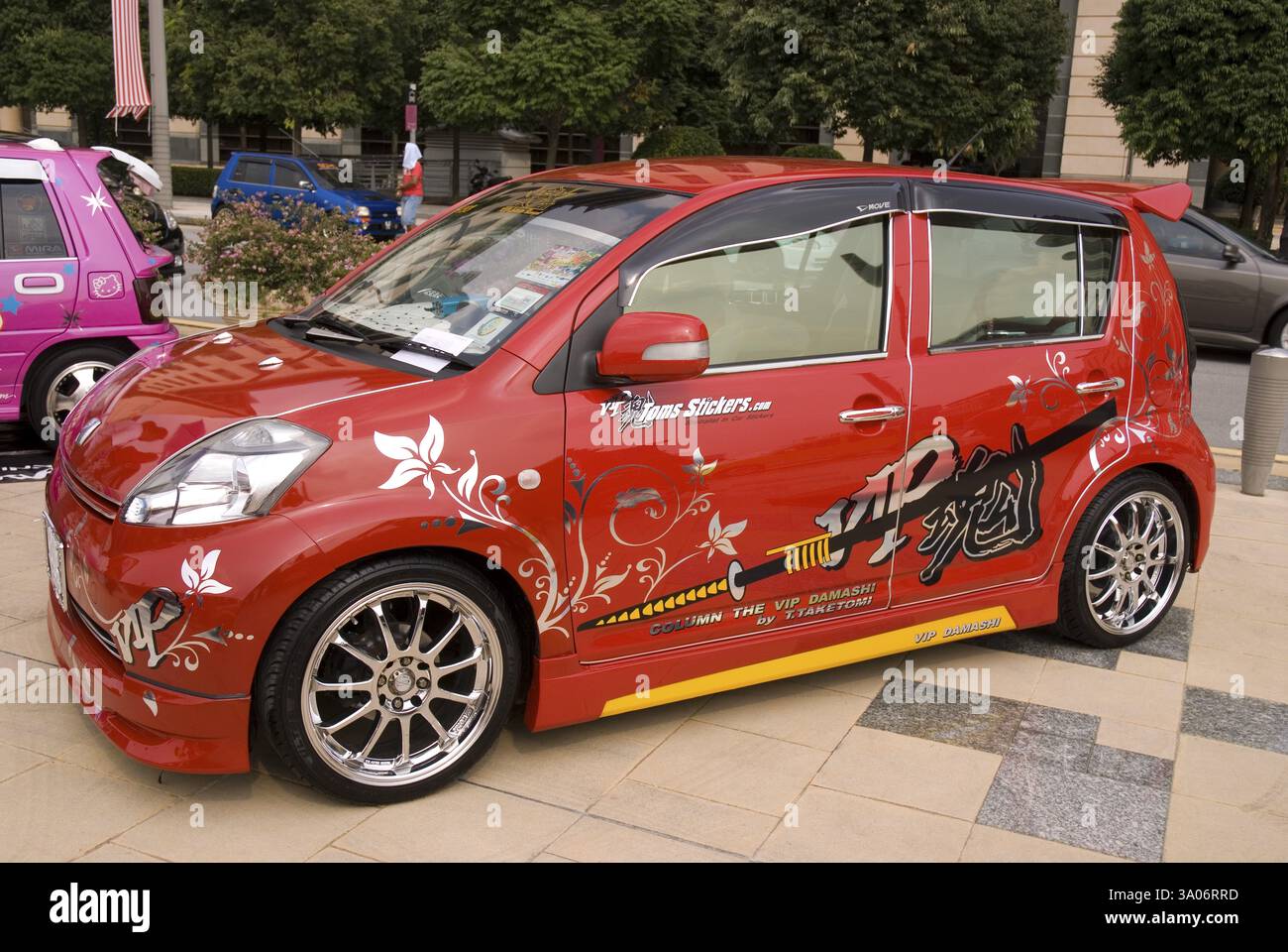 Red colour car at Putrajaya city Kuala lampur Malaysia Asia Stock Photo ...