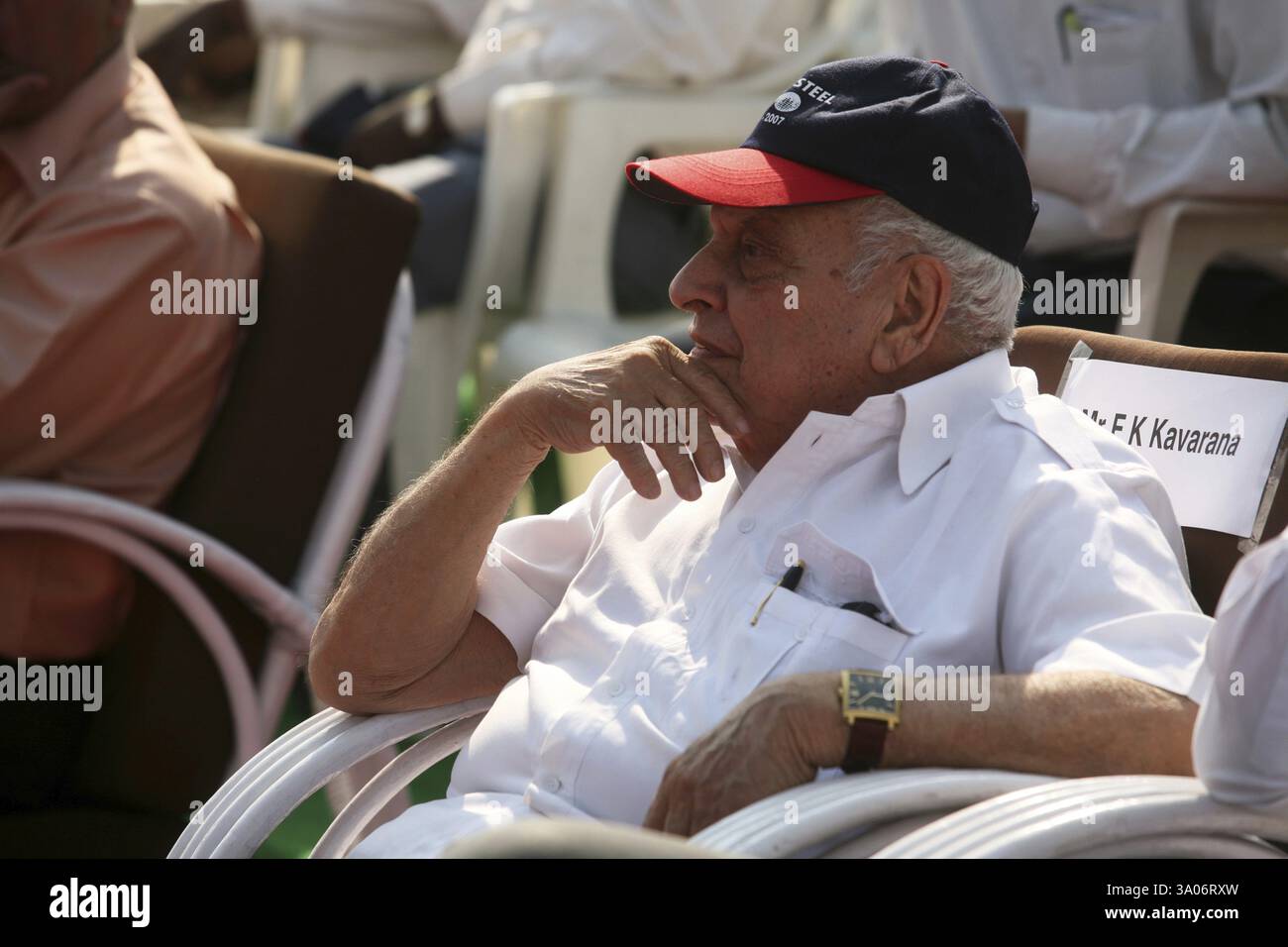 Senior Tata officer Rusy Modi watching centenary celebration of ...