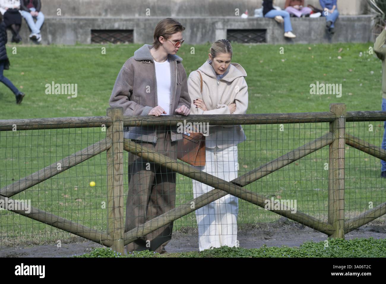 Milan, Italy. 03rd Mar, 2025. American actress Kelly Rutherford walking ...