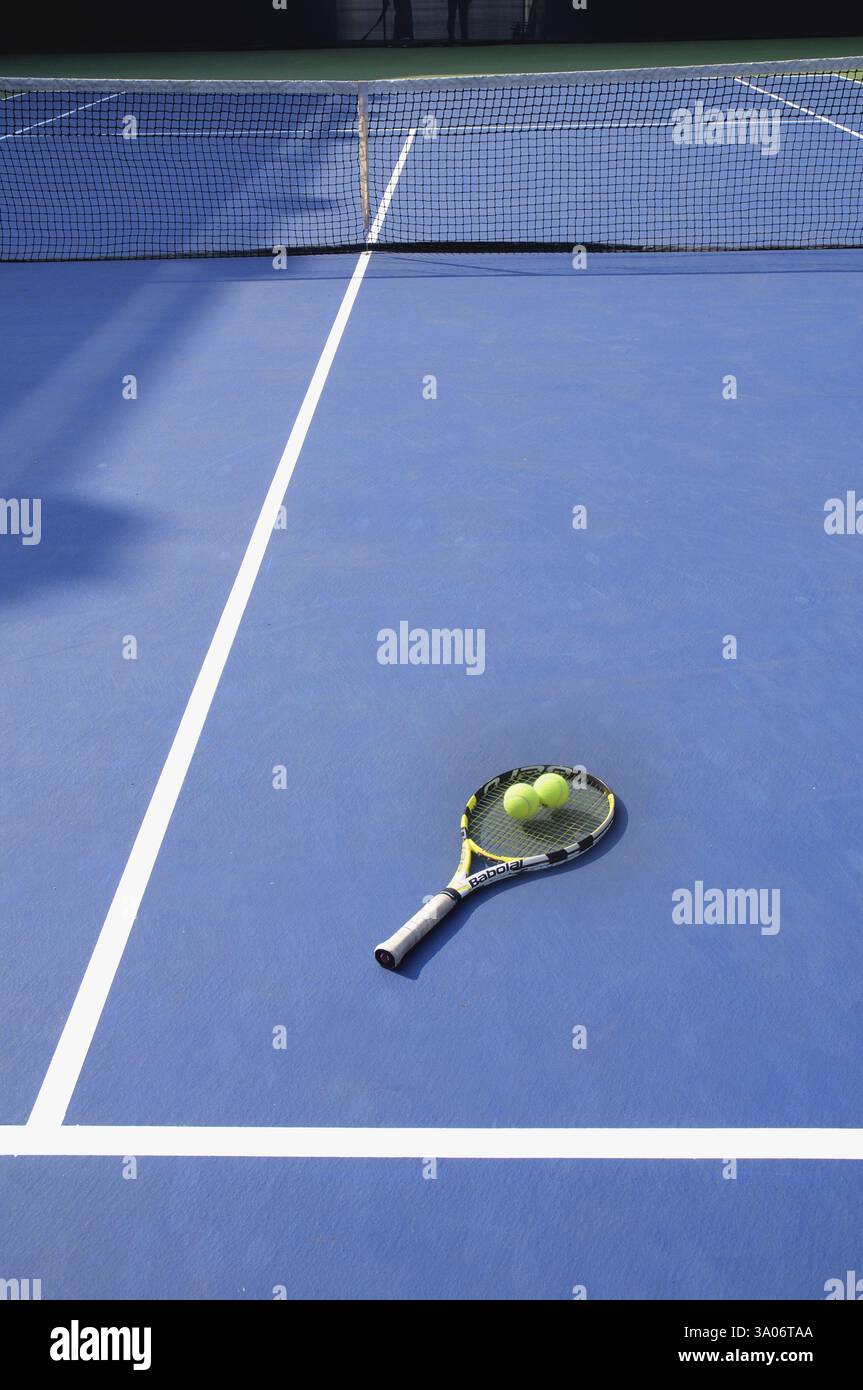 Racket and balls at tennis court, Pune, Maharashtra, India 18-October ...