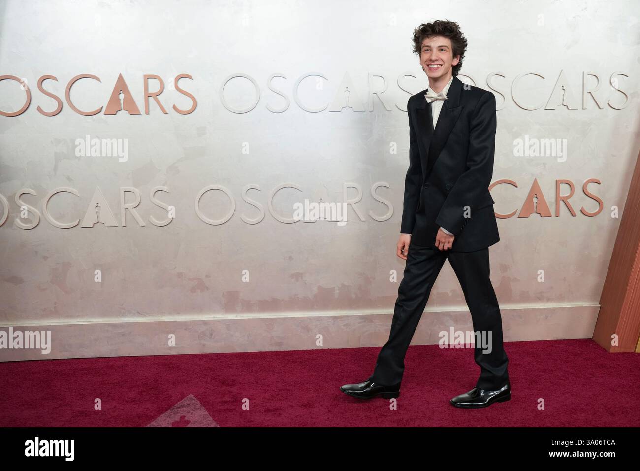 Mark Eydelshteyn arrives at the Oscars on Sunday, March 2, 2025, at the ...