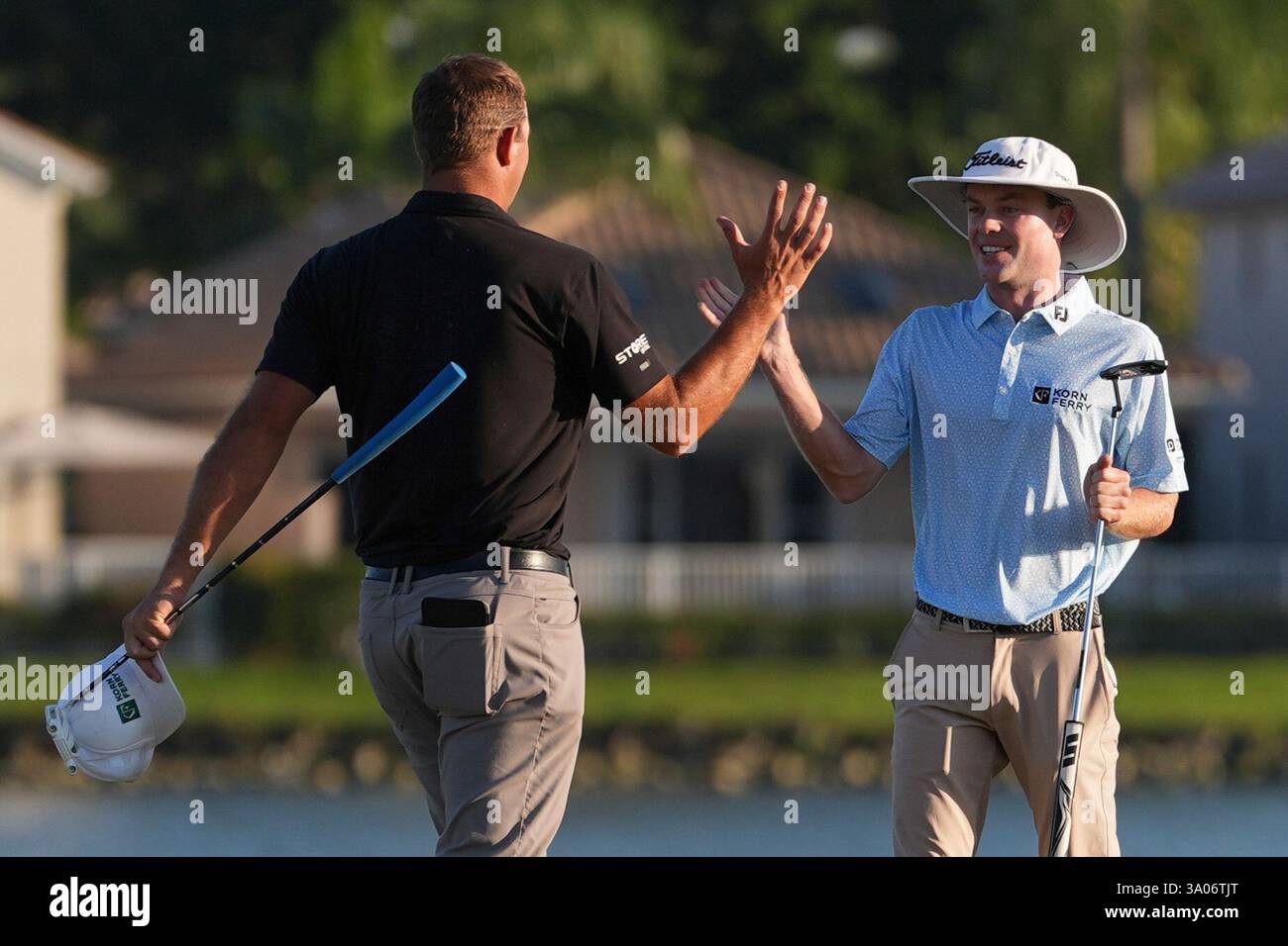 Joe Highsmith, right, clasps hands with Taylor Montgomery after ...