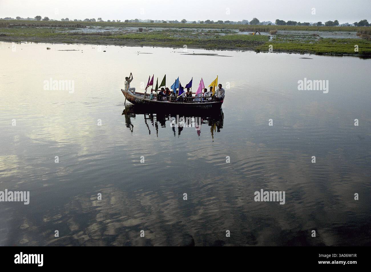 Boating in river Yamuna, Kesi ghat, Vrindavan, Uttar Pradesh, India ...