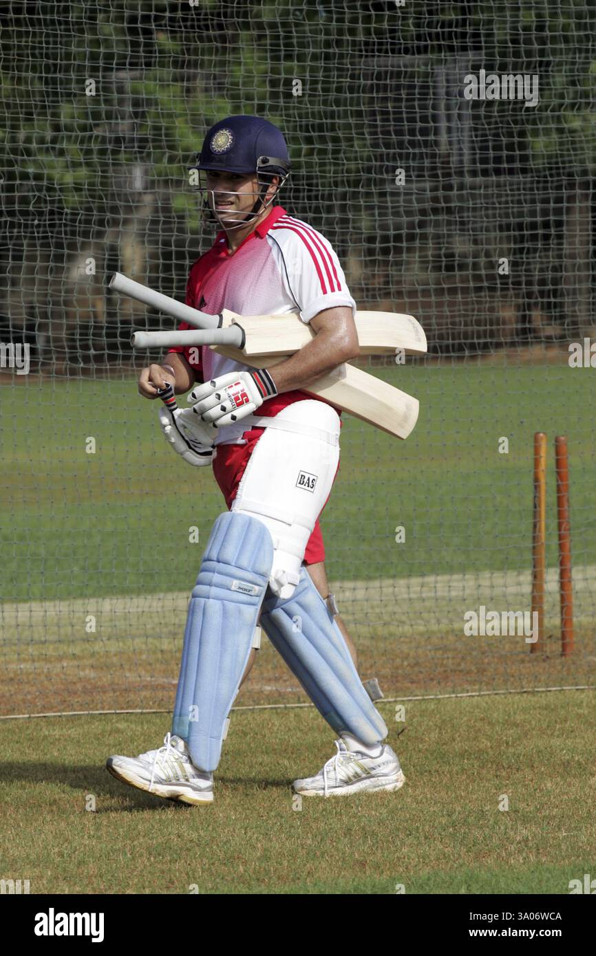 Master Blaster Sachin Tendulkar net practicing in Bombay Mumbai ...