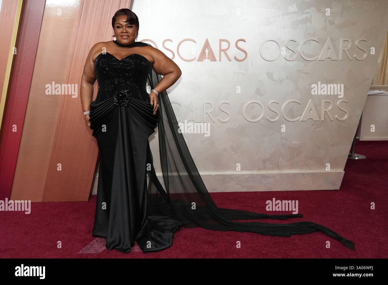 Da'Vine Joy Randolph arrives at the Oscars on Sunday, March 2, 2025, at ...
