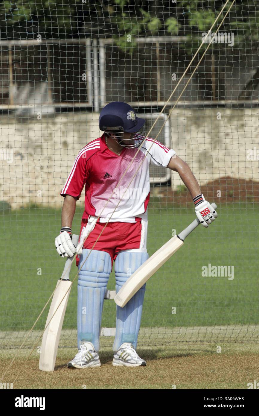 Master Blaster Sachin Tendulkar net practicing in Bombay Mumbai ...