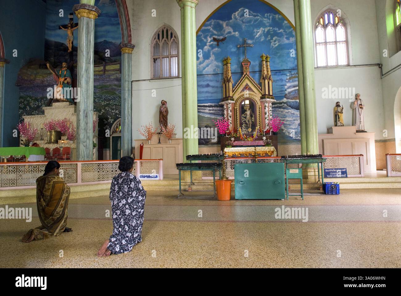 Altar, St. Andrew's Forane church 1579 A.D. of Arthunkal is important ...