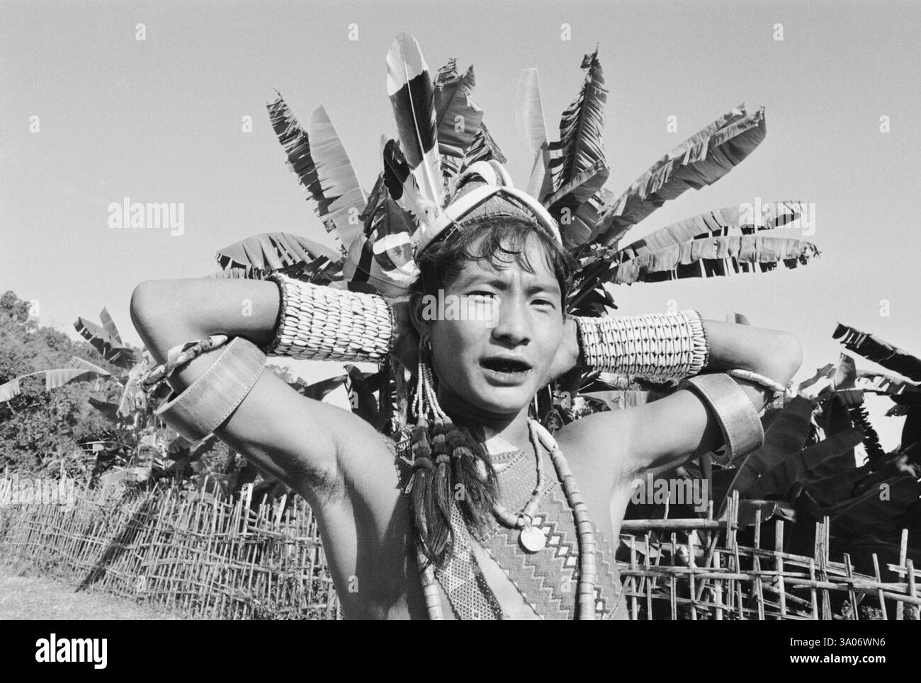 Young man of Nocte tribe in Tirap district, Arunachal Pradesh, India ...