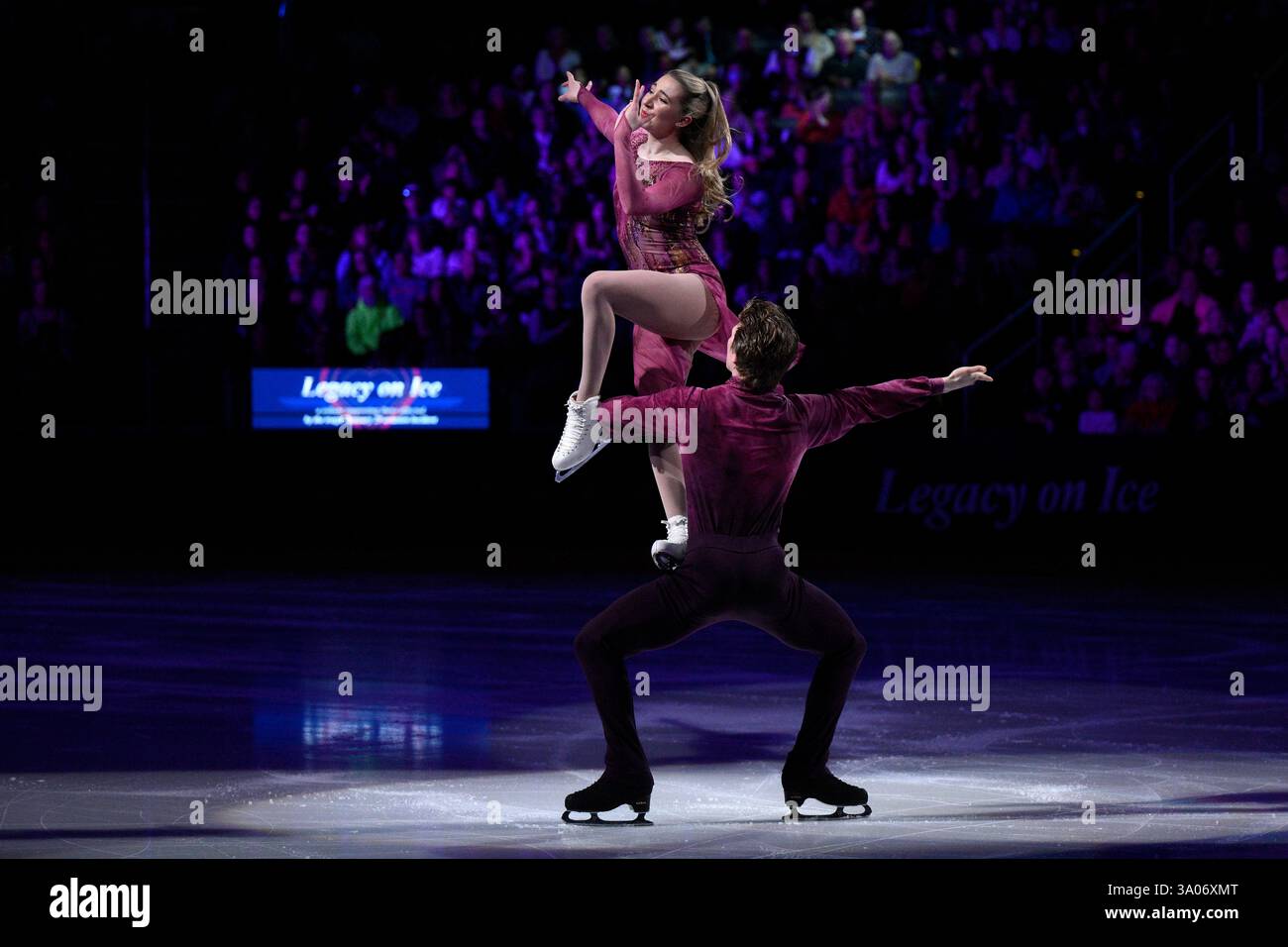 Emily Bratti, top, and Ian Somerville, bottom, perform Sunday, March 2 ...