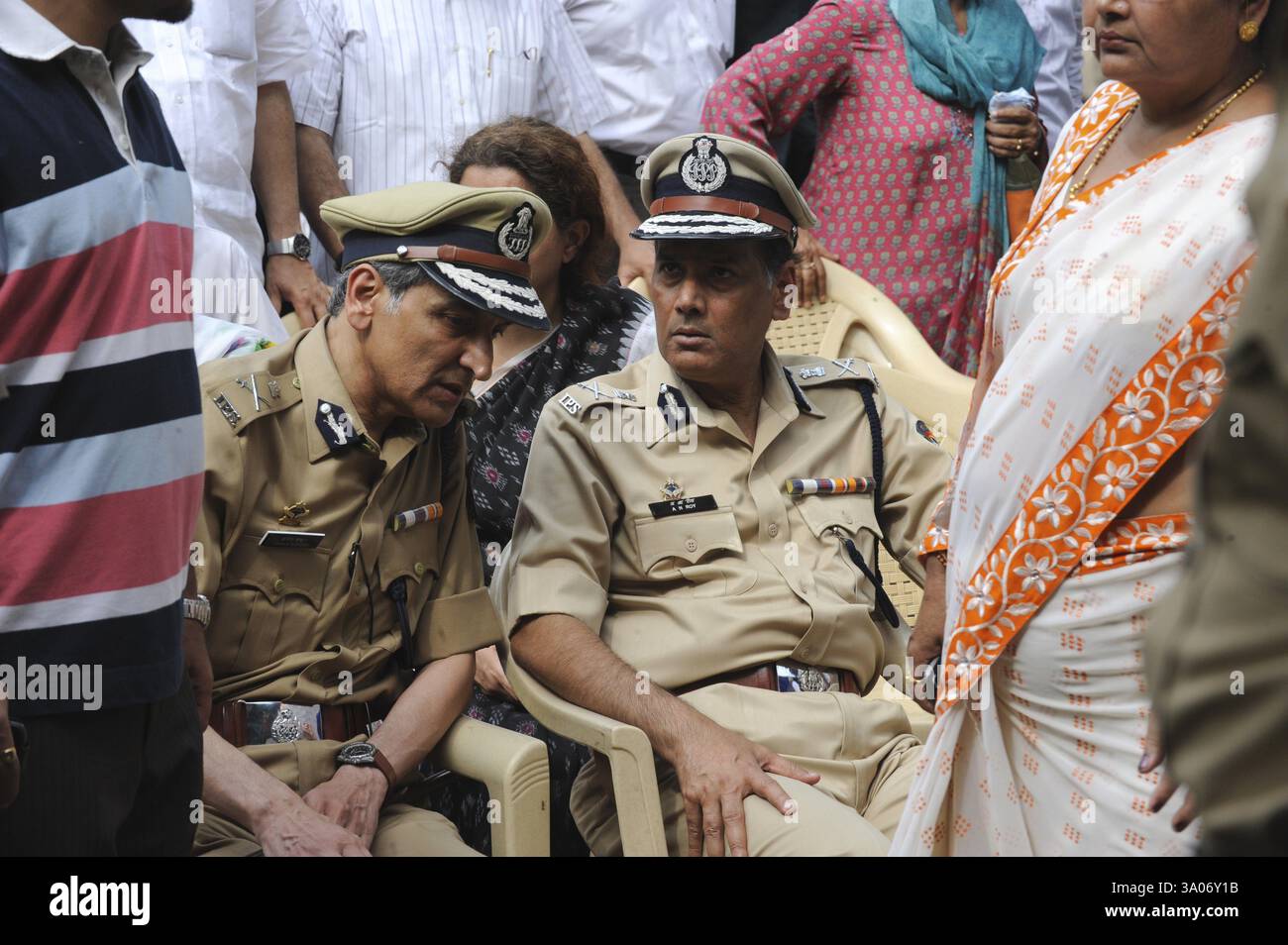 IPS officer Hasan Gafoor A.N. Roy at funeral Anti Terrorism Squad Chief ...