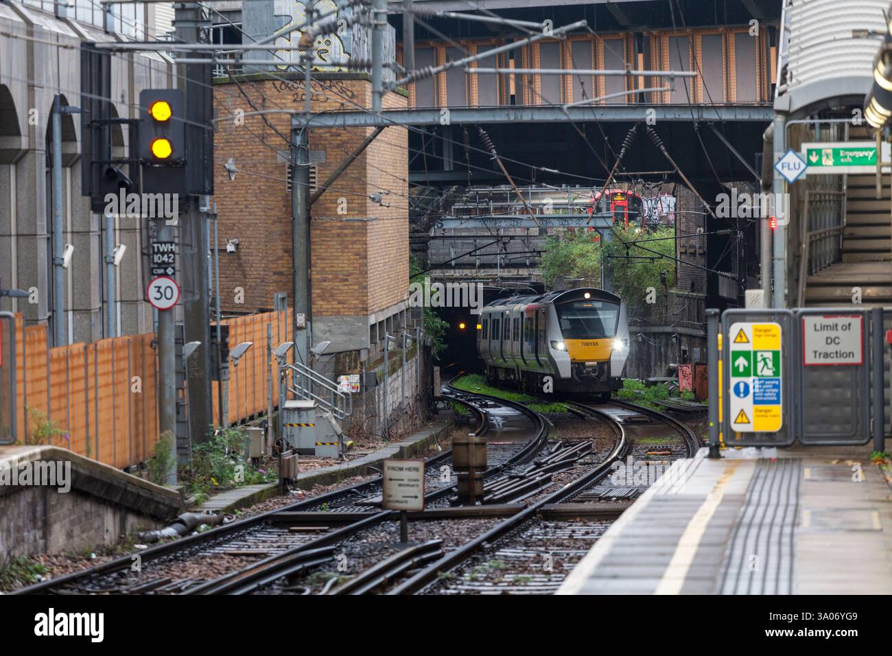 Govia Thameslink class 700 electric train at Farringdon, London running ...