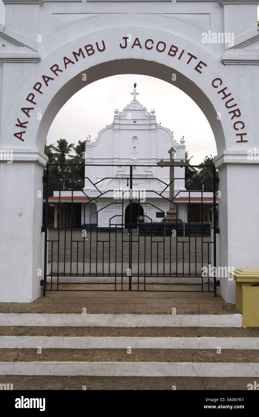 Mar Sabore Afroth Jacobite Syrian church at Akapparambu, Kerala, India ...