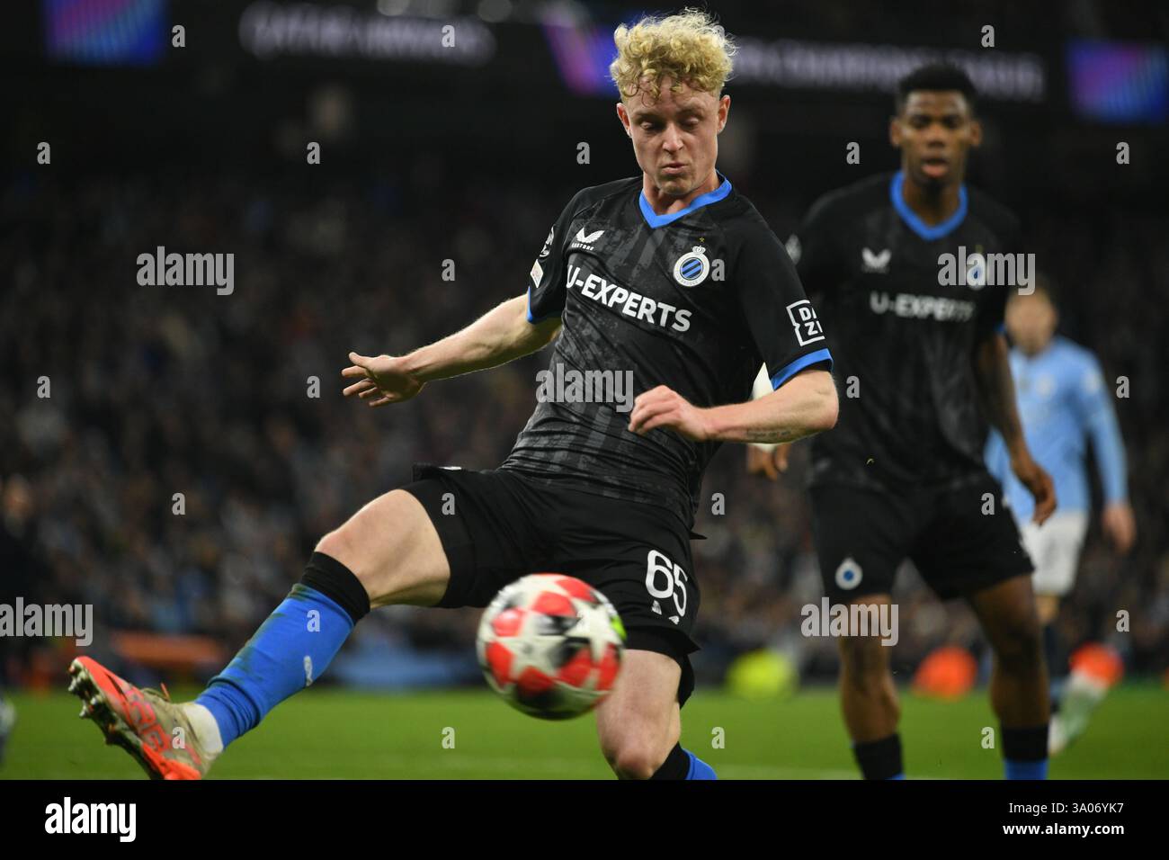 Joaquin Seys in action during the UEFA 2024 Champions League group ...
