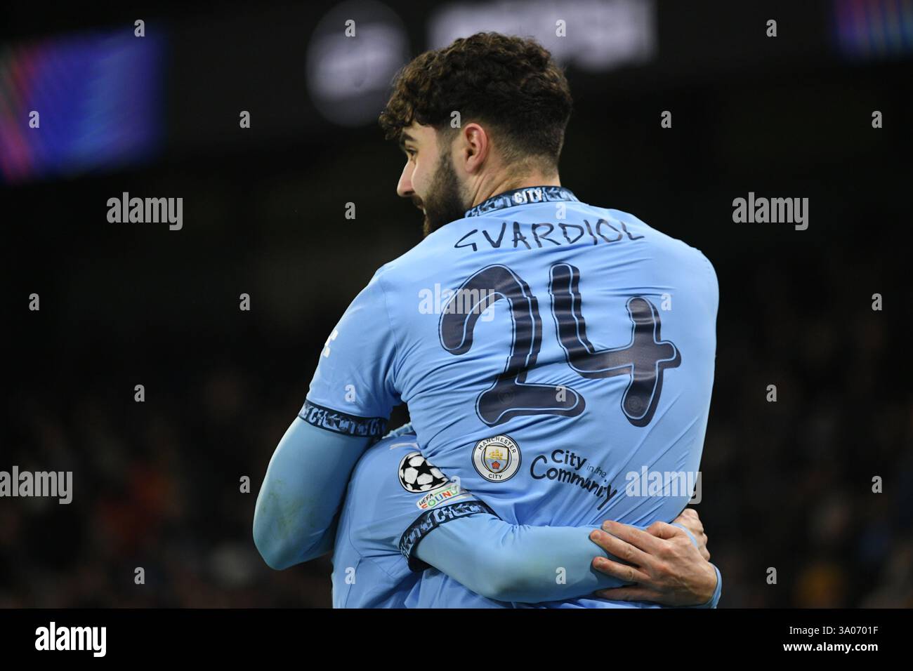in action during the UEFA 2024 Champions League group match between ...