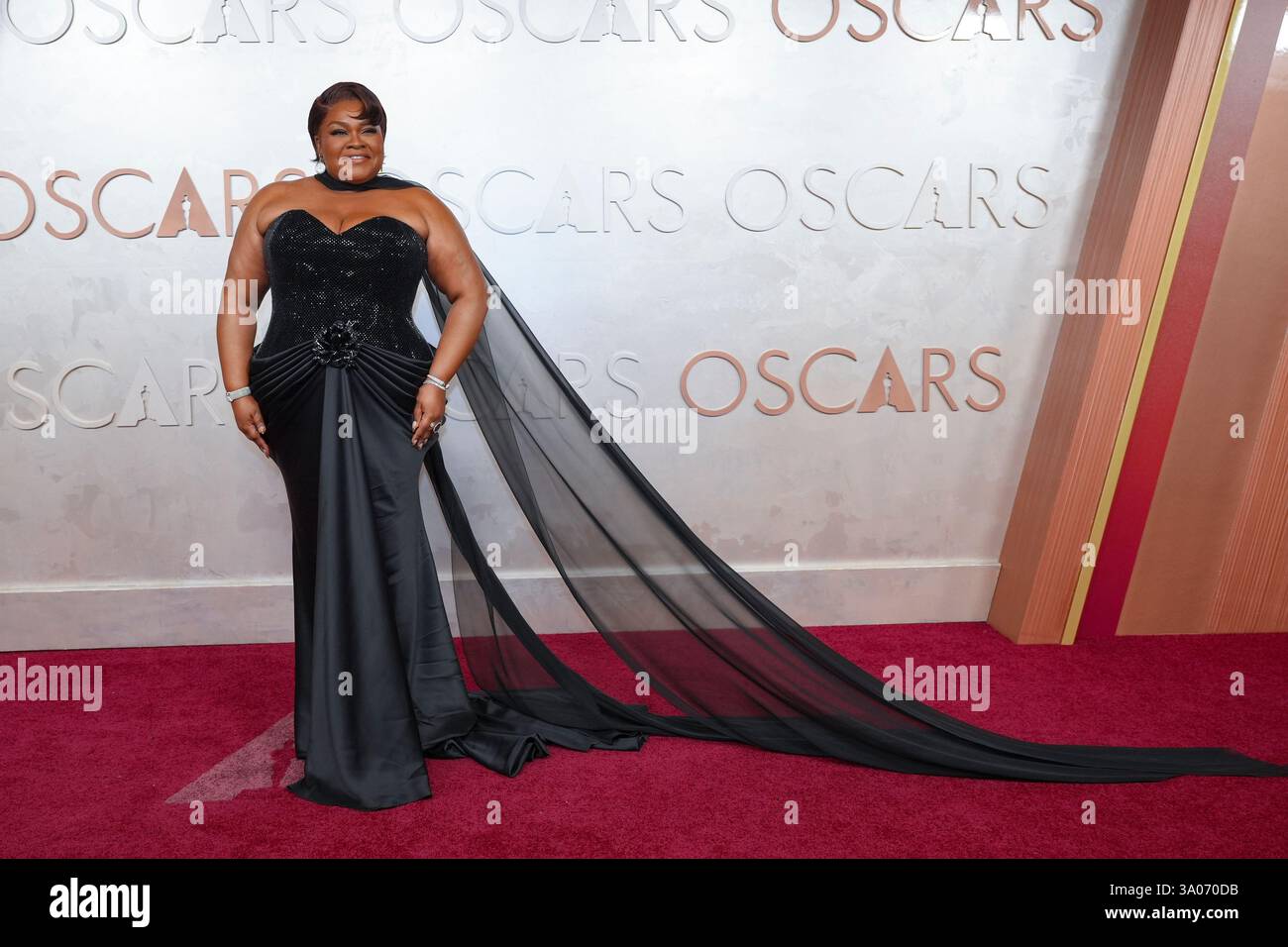 Da'Vine Joy Randolph arrives at the Oscars on Sunday, March 2, 2025, at ...