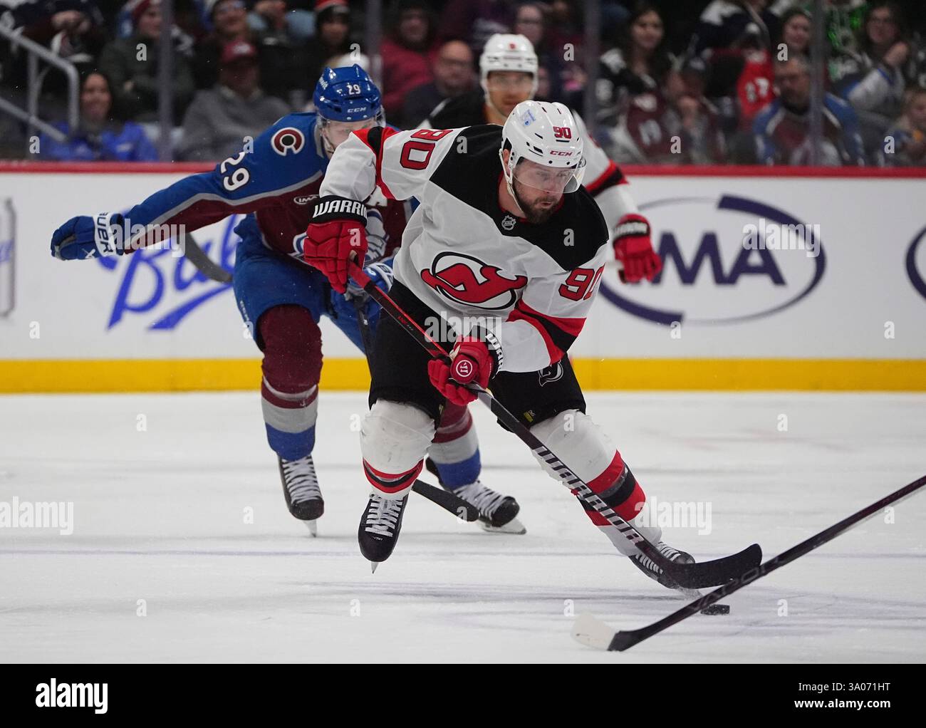 New Jersey Devils left wing Tomas Tatar (90) in the second period of an ...