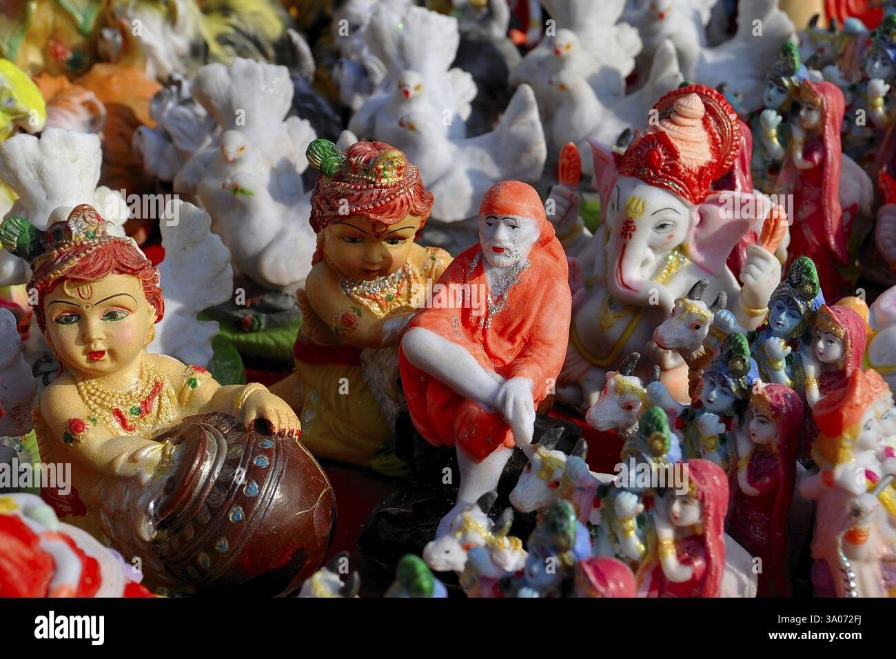 Different types idols at shop, Pushkar fair, Rajasthan, India, Asia ...