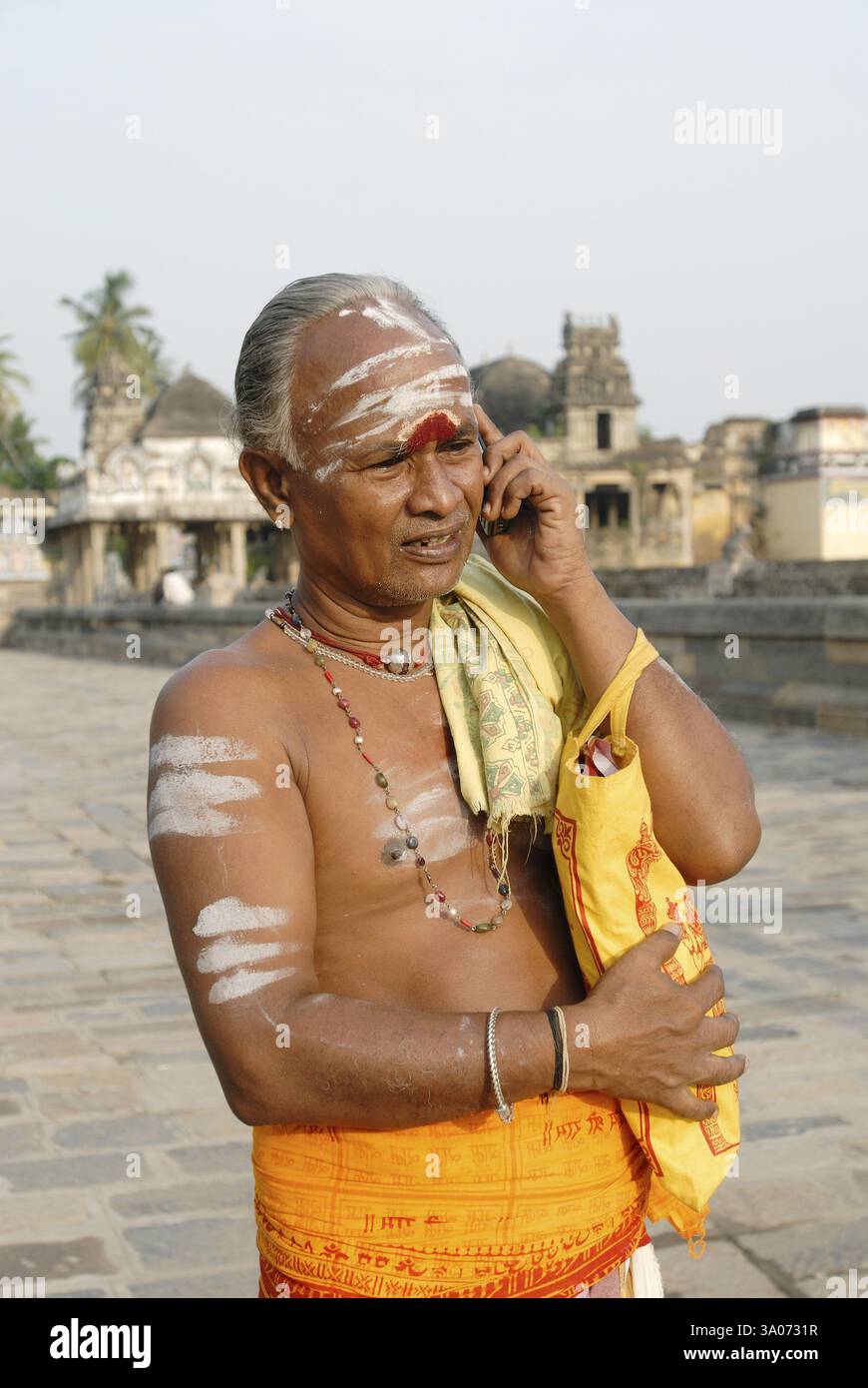 Priest of the Chidambaram Nataraja temple, Chidambaram, Tamil Nadu ...