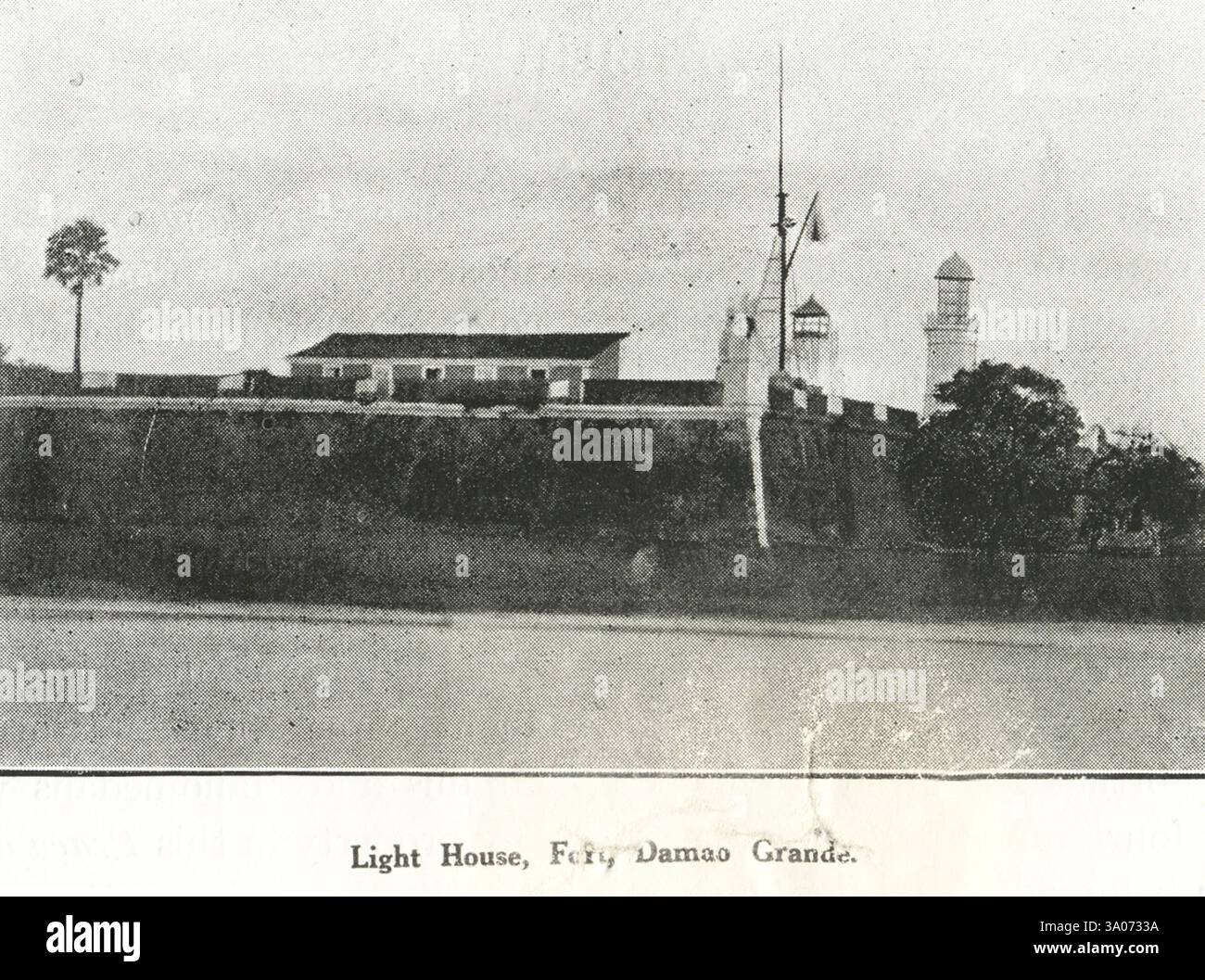 Catholic community Light House, Fort, Damao Grande, India UT Stock ...