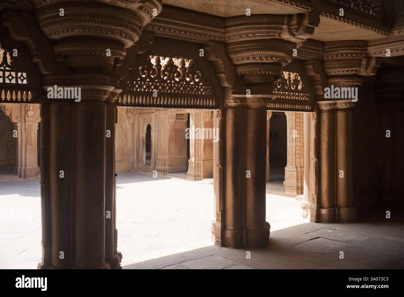 Entrance hall in man mandir palace, Gwalior, Madhya Pradesh, India ...