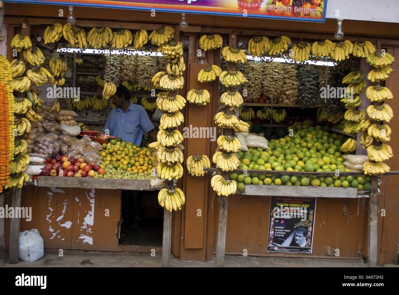 Fruits shop, Shillong, Meghalaya, India NOMR Stock Photo - Alamy