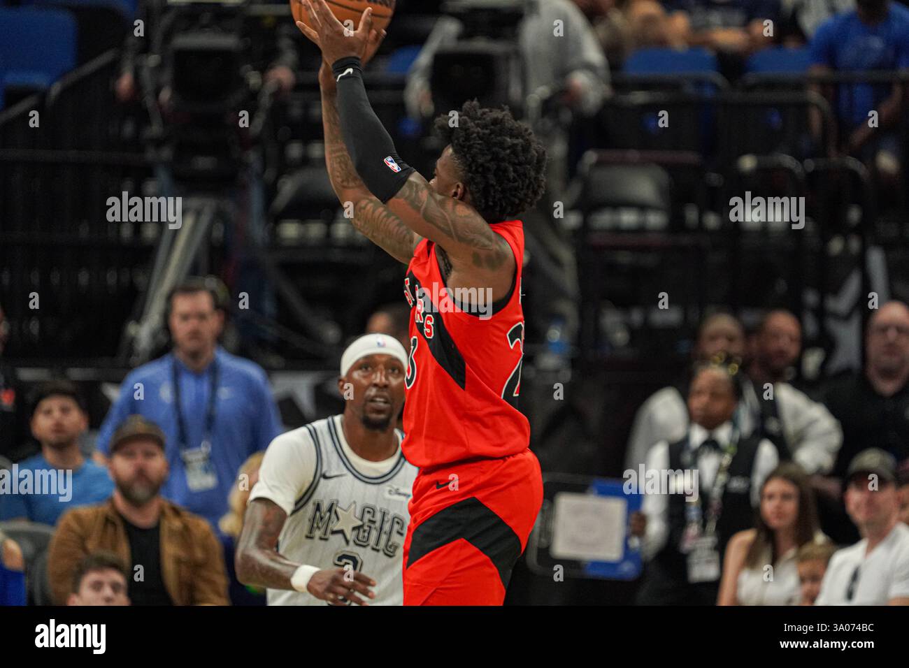 Orlando, Florida, USA, March 2, 2025, Toronto Raptors guard Jamal Shead ...