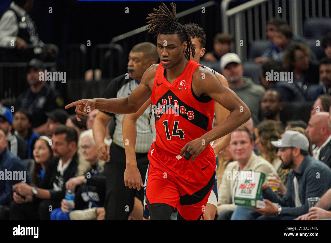 Orlando, Florida, USA, March 2, 2025, Toronto Raptors guard Ja'Kobe ...