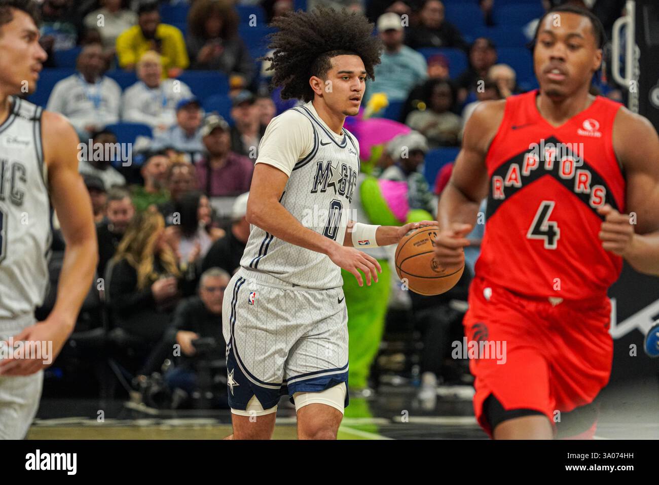 Orlando, Florida, USA, March 2, 2025, Orlando Magic guard Anthony Black ...