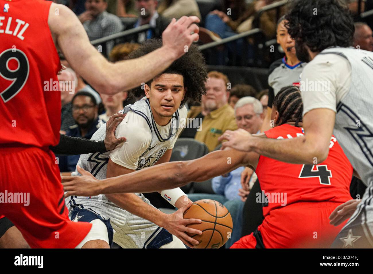Orlando, Florida, USA, March 2, 2025, Orlando Magic guard Anthony Black ...