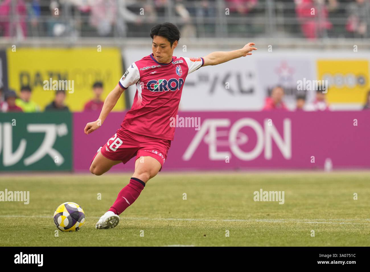 JFE Harenokuni Stadium, Okayama, Japan. 2nd Mar, 2025. Masaya Matsumoto (Fagiano), MARCH 2, 2025 ...