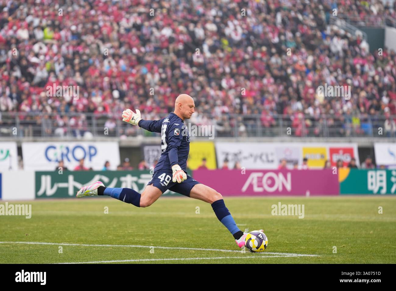 JFE Harenokuni Stadium, Okayama, Japan. 2nd Mar, 2025. Svend Brodersen (Fagiano), MARCH 2, 2025 ...