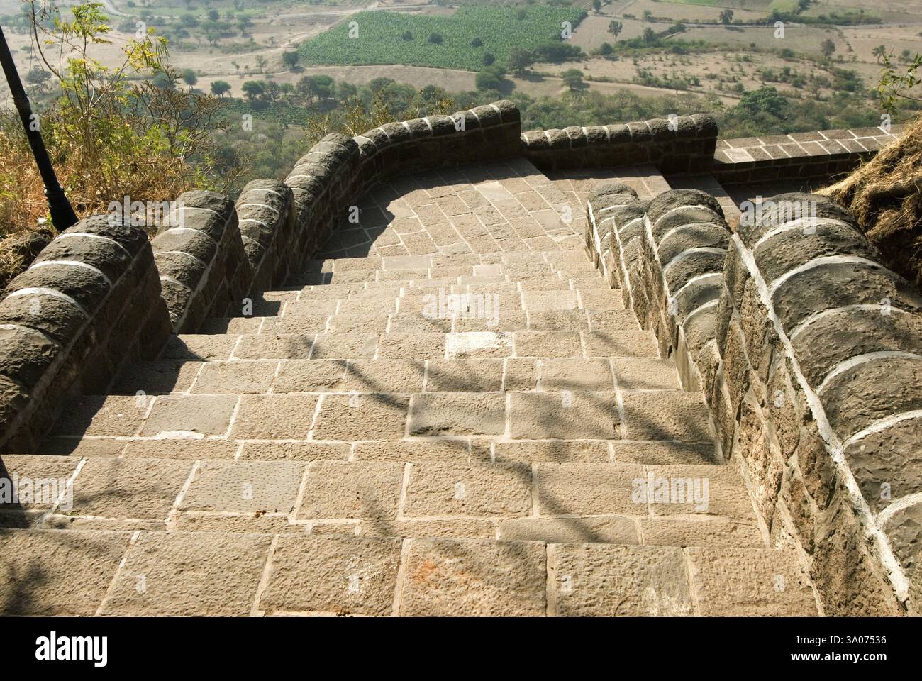 Steps of Shivneri fort, Taluka Junnar, district Pune, Maharashtra ...
