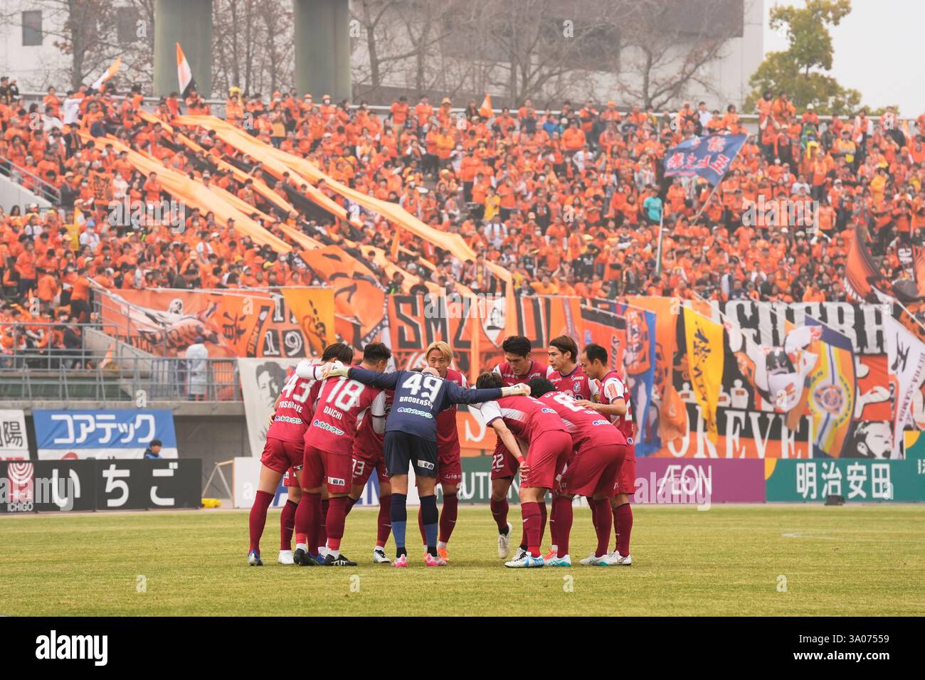 JFE Harenokuni Stadium, Okayama, Japan. 2nd Mar, 2025. Fagiano Okayama team group, MARCH 2, 2025 ...