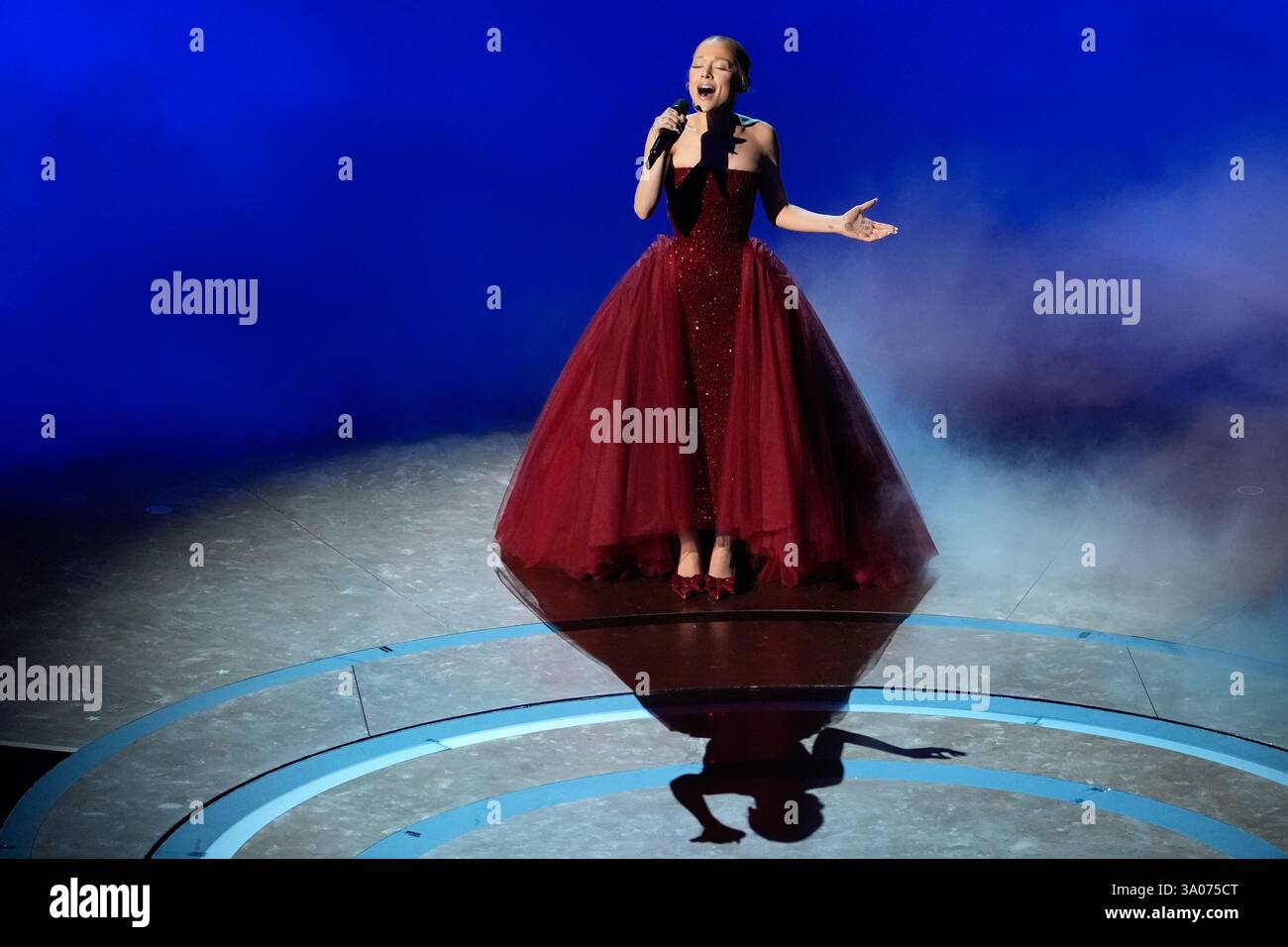 Ariana Grande performs 'Over the Rainbow" during the Oscars on Sunday ...