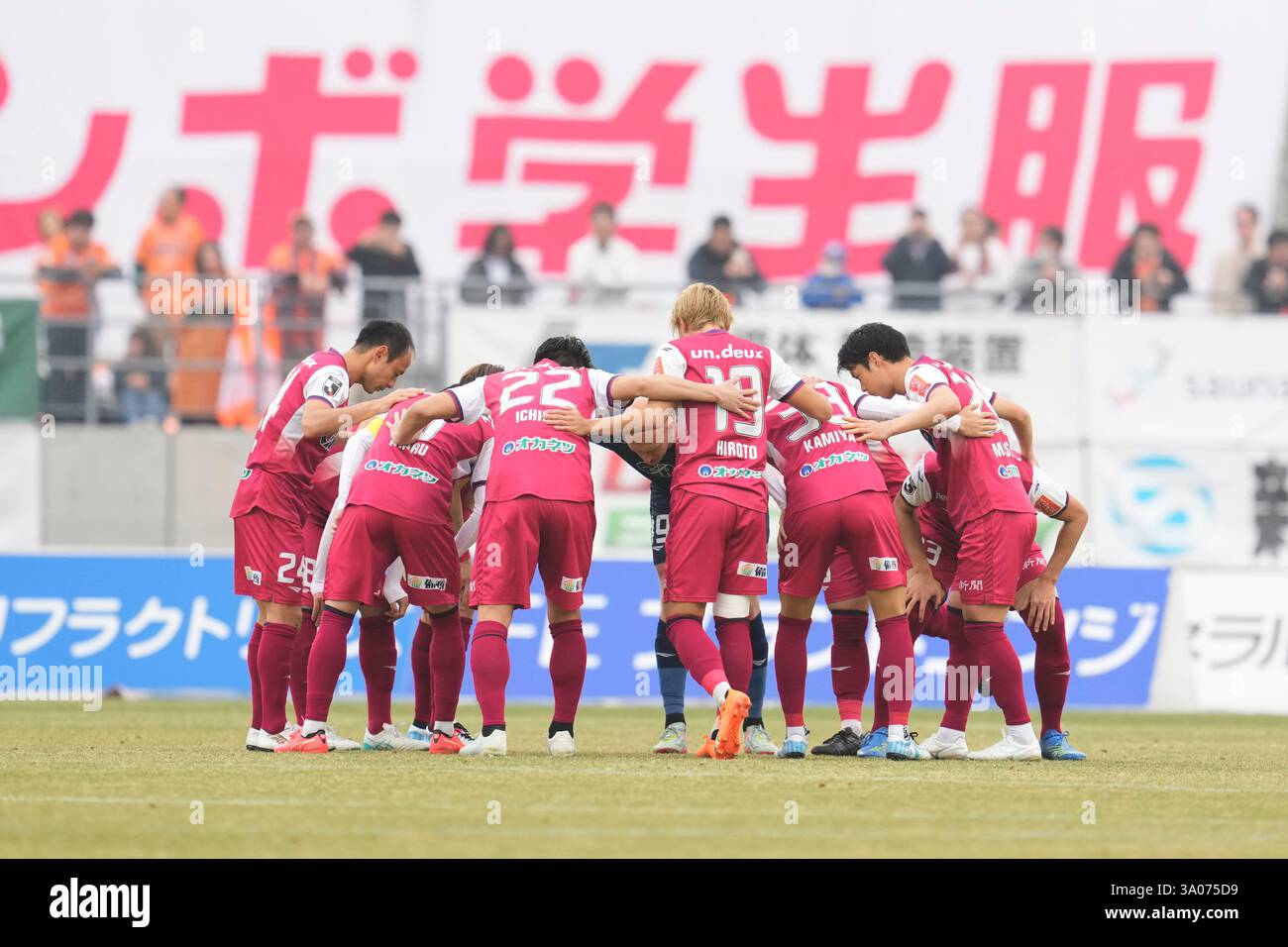 JFE Harenokuni Stadium, Okayama, Japan. 2nd Mar, 2025. Fagiano Okayama team group, MARCH 2, 2025 ...