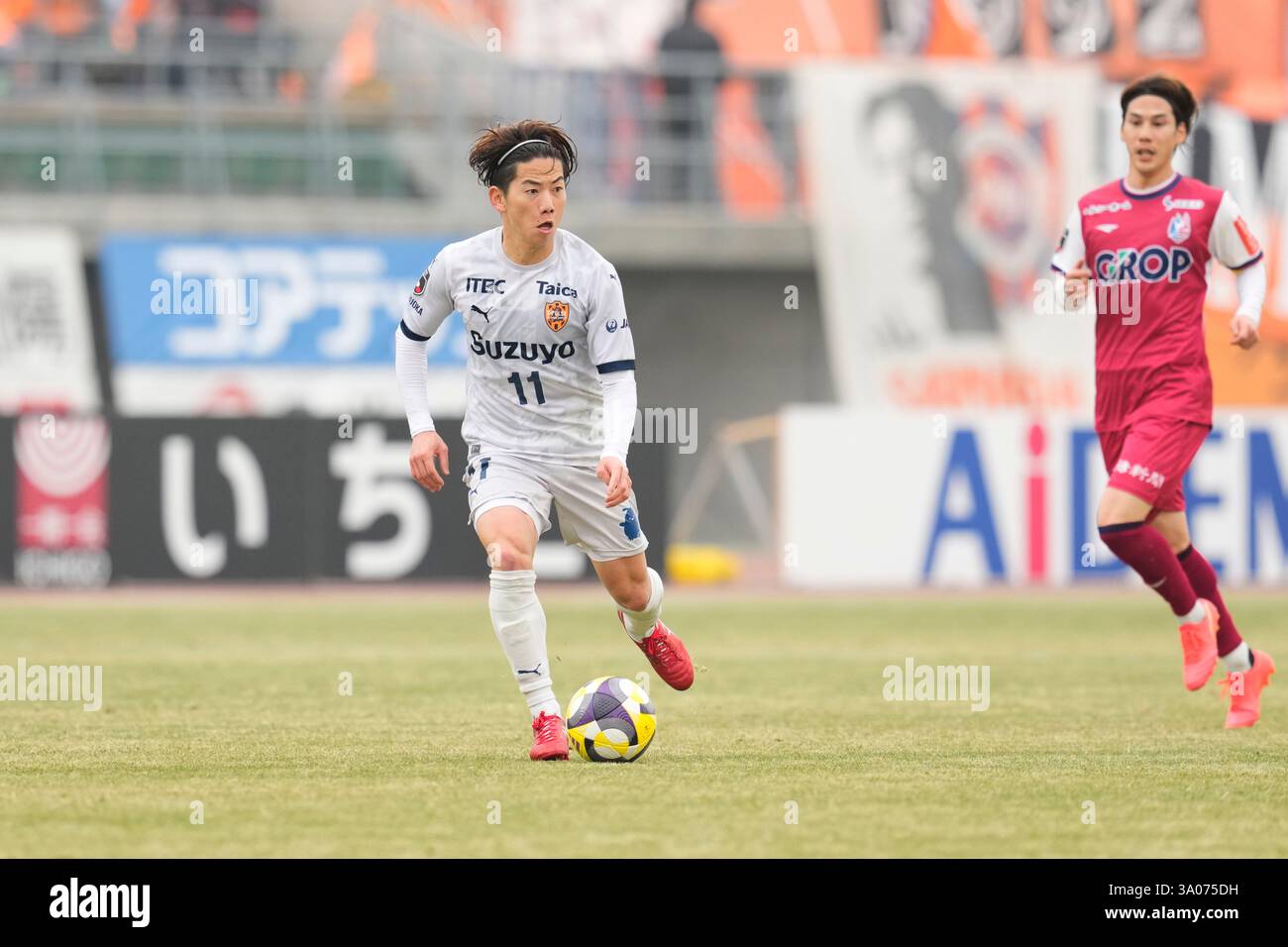 JFE Harenokuni Stadium, Okayama, Japan. 2nd Mar, 2025. Hikaru Nakahara (S-Pulse), MARCH 2, 2025 ...