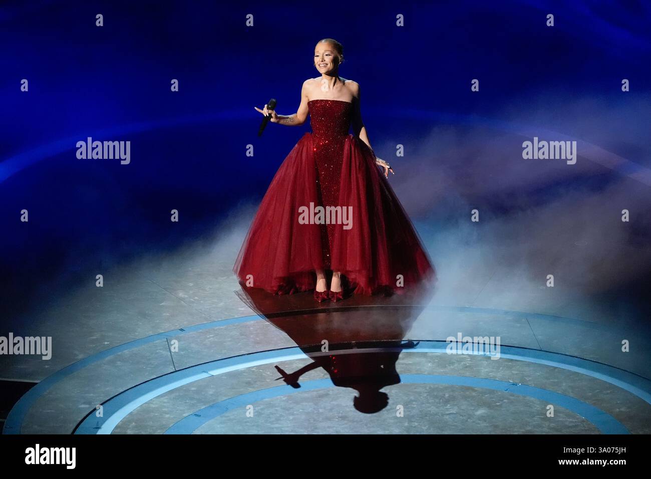 Ariana Grande performs 'Over the Rainbow" during the Oscars on Sunday ...