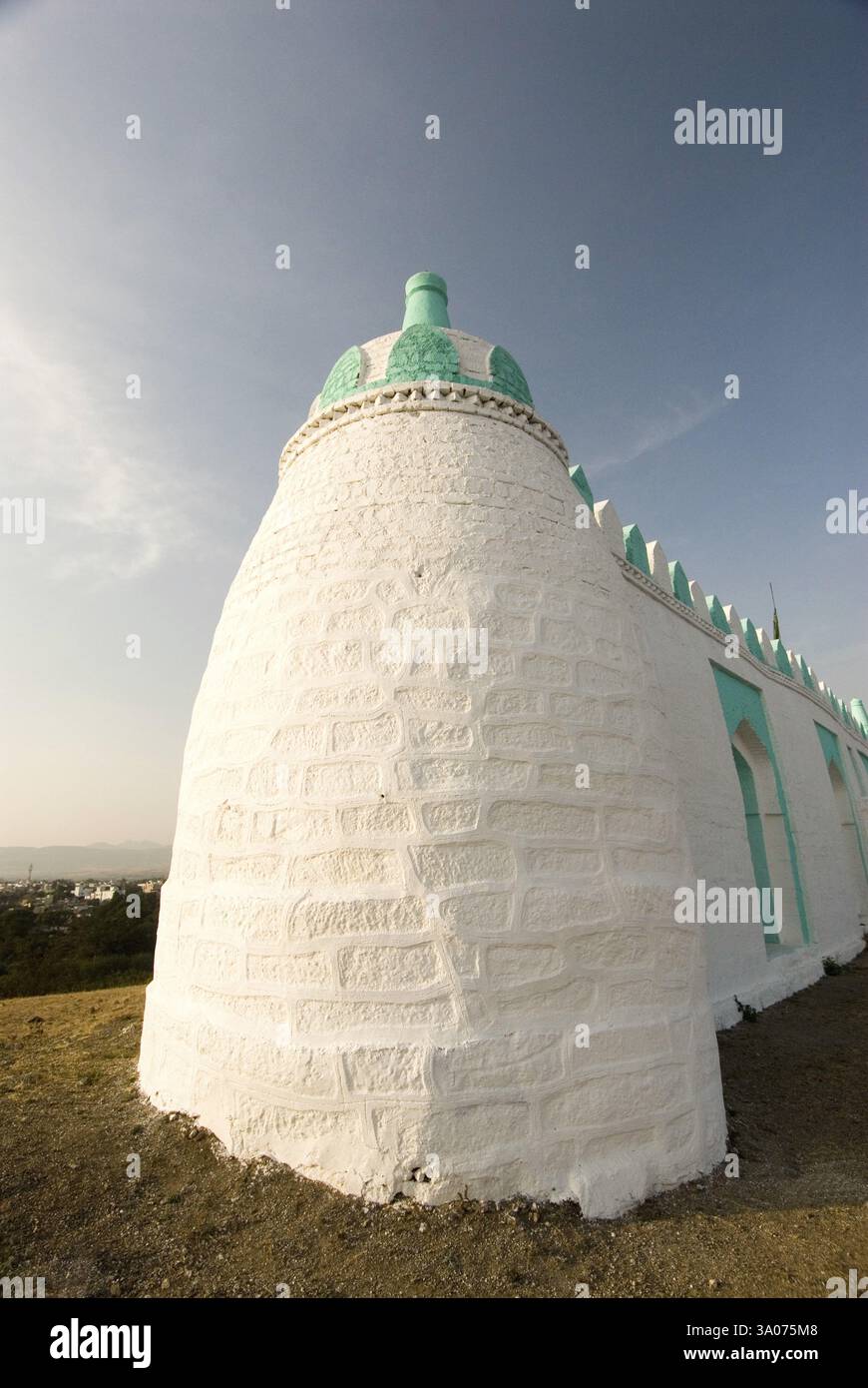 Part of idgaha Muslims pray or namaz on special day on small hill at ...
