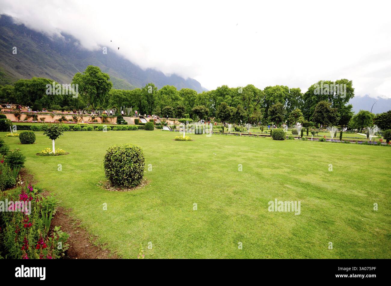 Mughal garden nishat bagh, Srinagar, Jammu and Kashmir, India, Asia ...