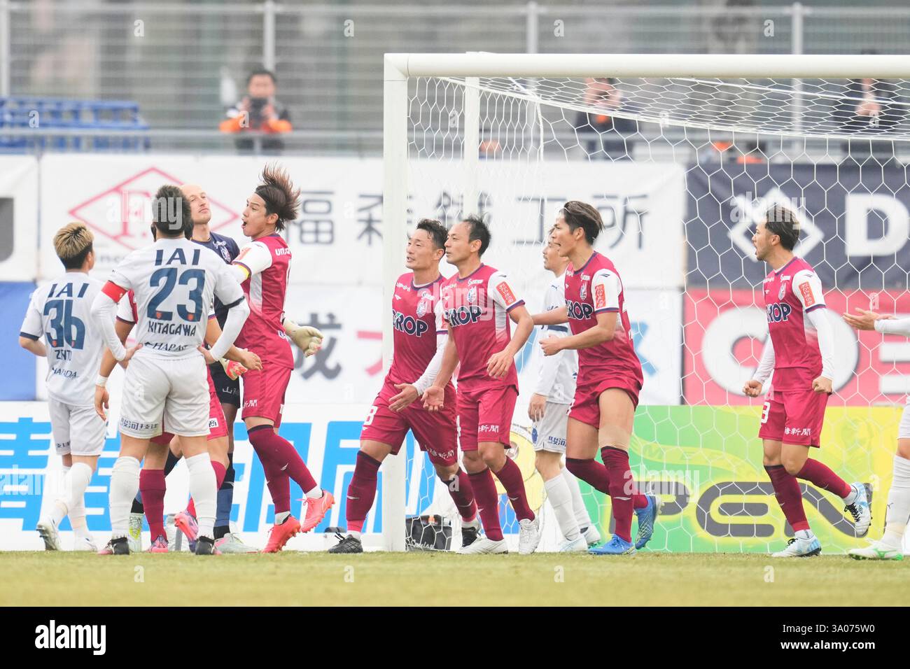JFE Harenokuni Stadium, Okayama, Japan. 2nd Mar, 2025. Fagiano Okayama team group, MARCH 2, 2025 ...