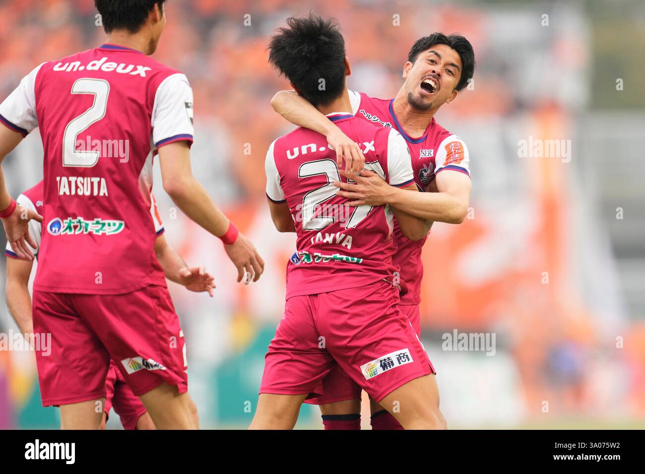 (L-R) Takaya Kimura (Fagiano), Ryo Takeuchi (Fagiano), MARCH 2, 2025 - Football / Soccer : 2025 ...