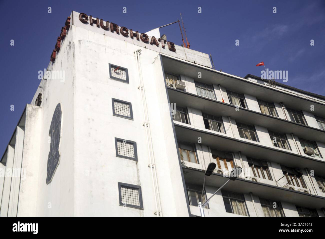Churchgate Railway Station building, western railway, Bombay now Mumbai ...