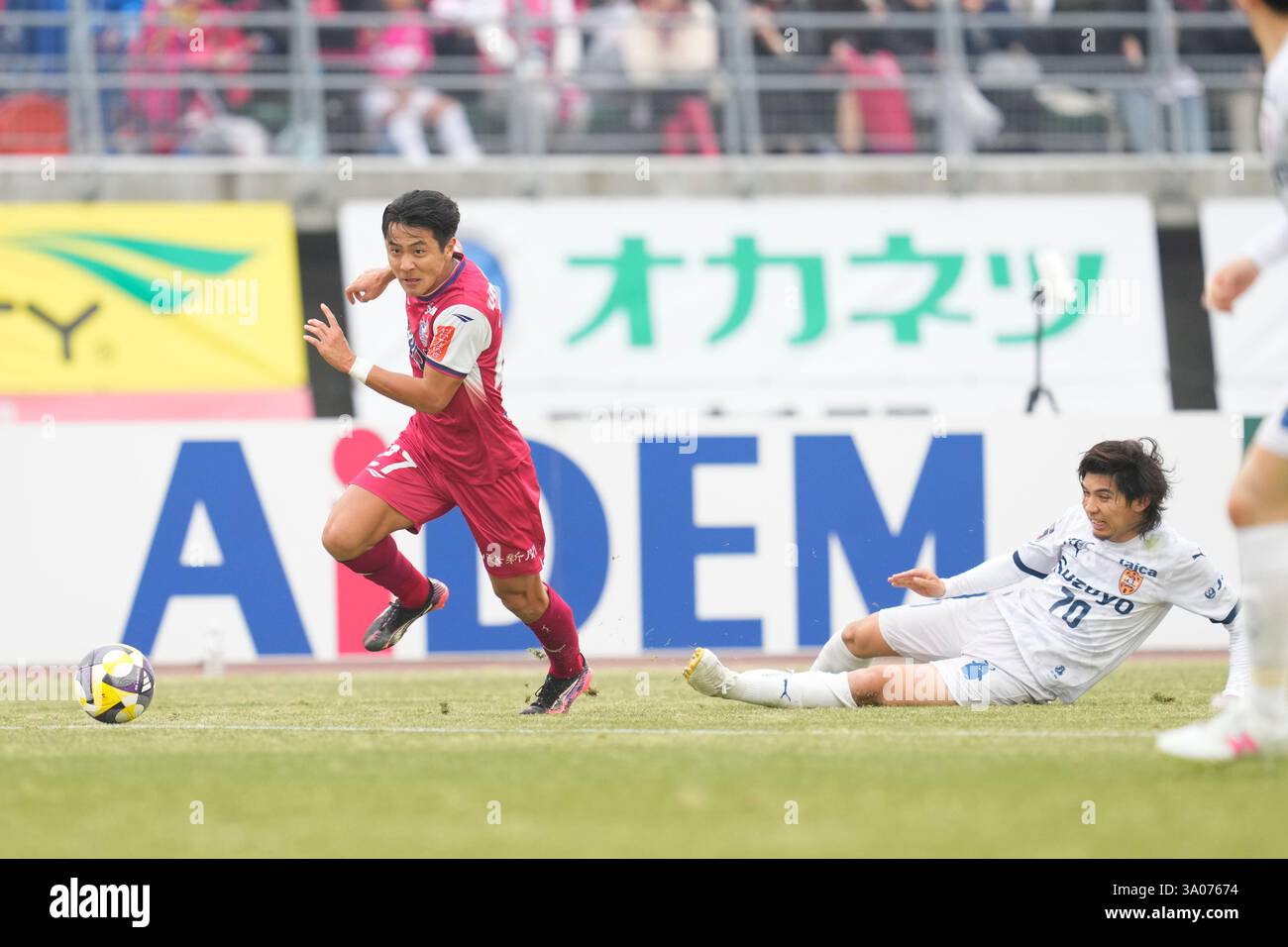 JFE Harenokuni Stadium, Okayama, Japan. 2nd Mar, 2025. Takaya Kimura (Fagiano), MARCH 2, 2025 ...
