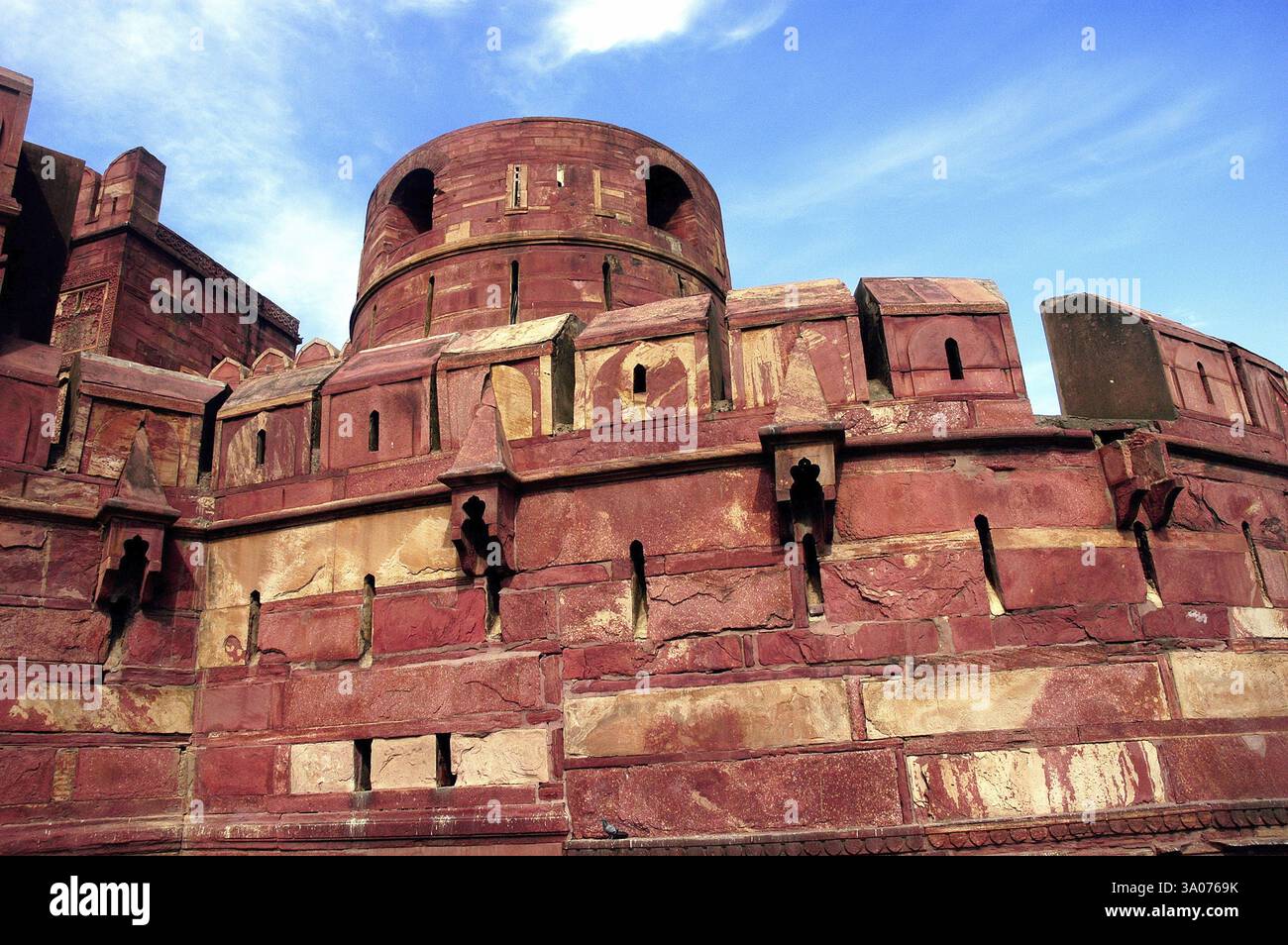 Old historical monument Red Agra Fort Agra Uttar Pradesh India ancient ...