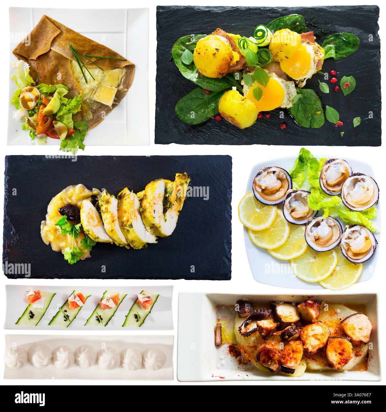 Collection meat dishes served hi-res stock photography and images - Alamy