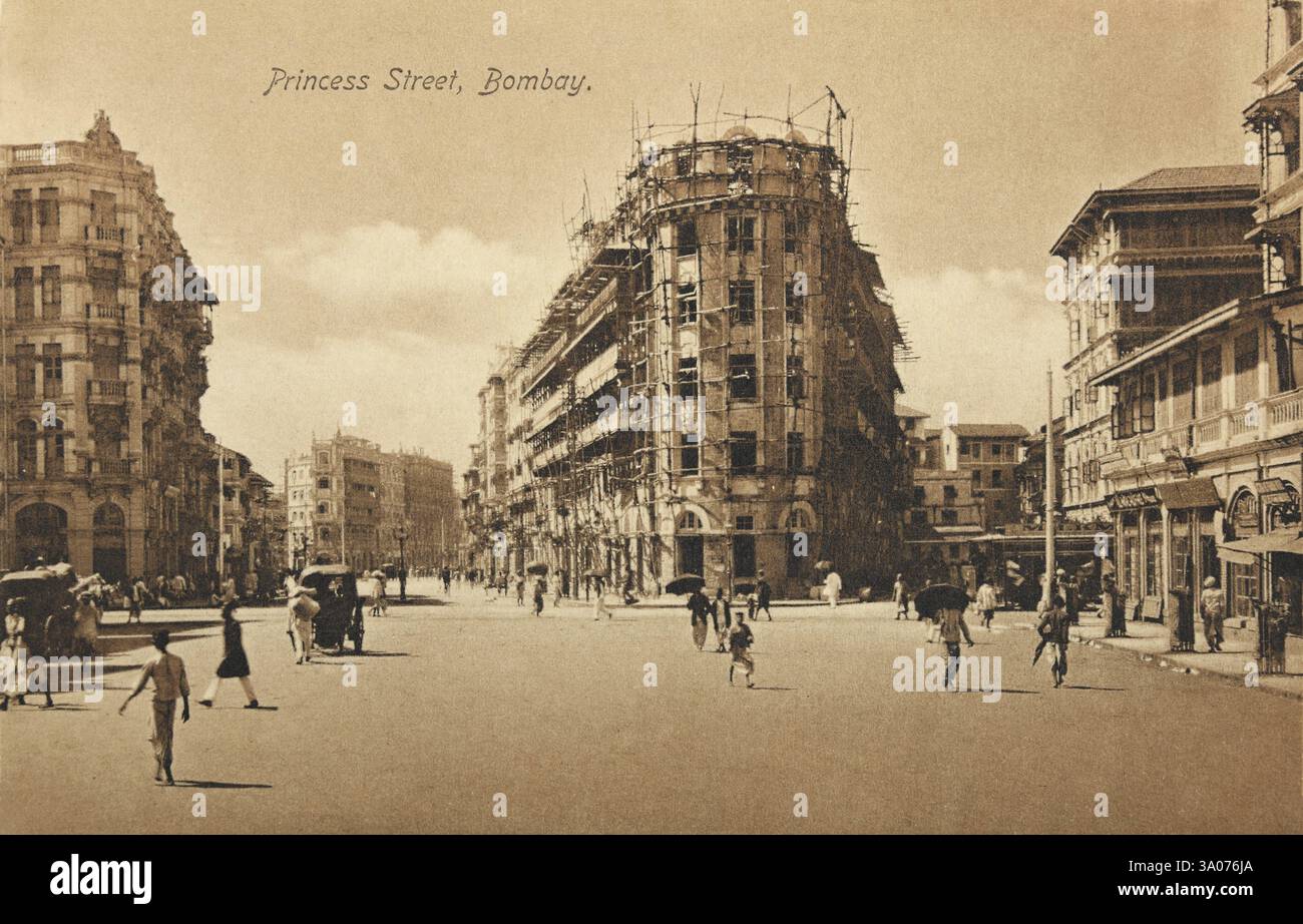 Princess street, Old Bombay Mumbai, Maharashtra, India, Asia Stock ...