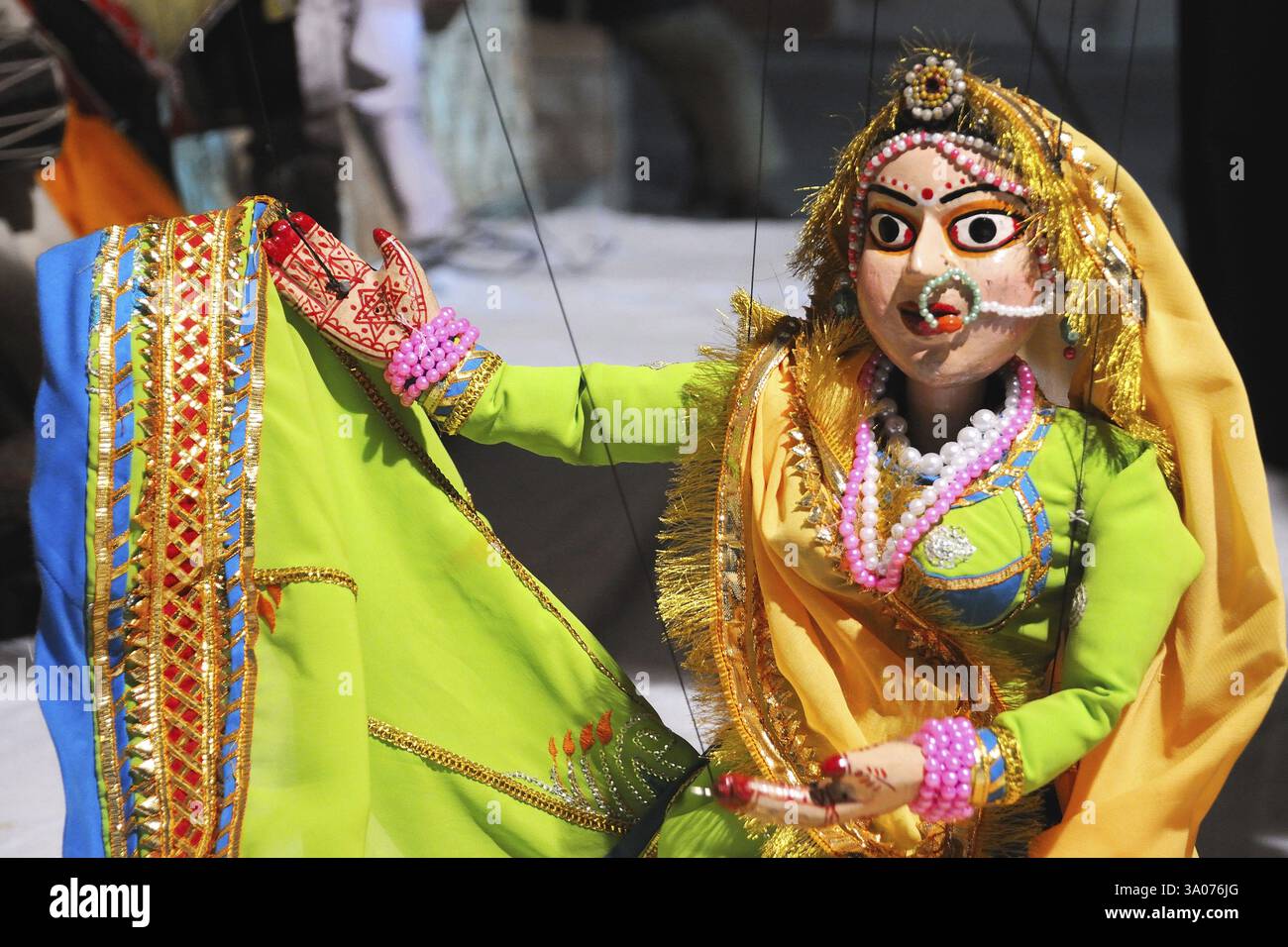 Puppet dancing in rajasthani getup, Rajasthan, India, Asia Stock Photo ...